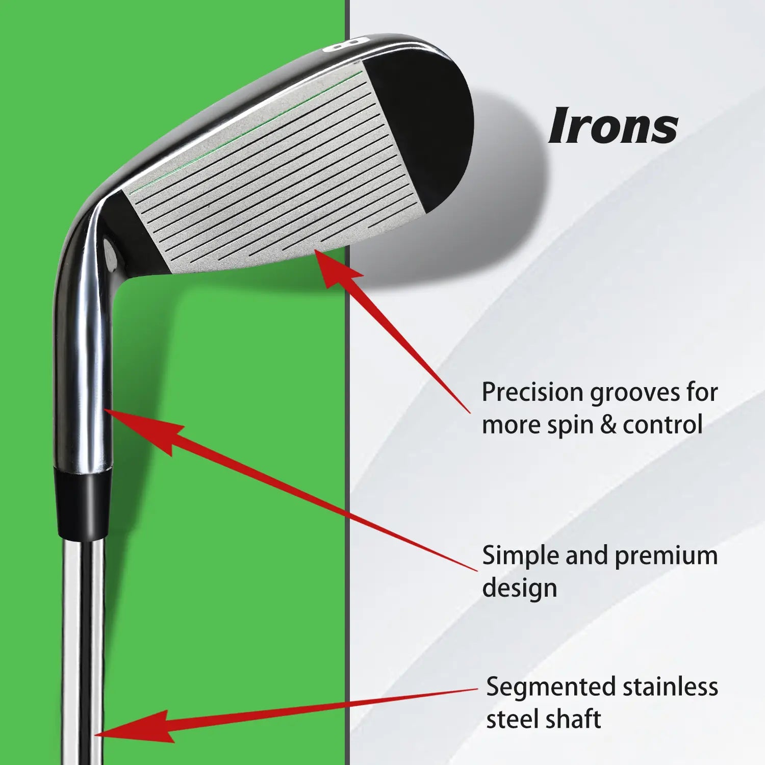 Yamato Golf Iron Set – 6 Piece Right Hand Irons (No.5–9 + P) – Stainle ...