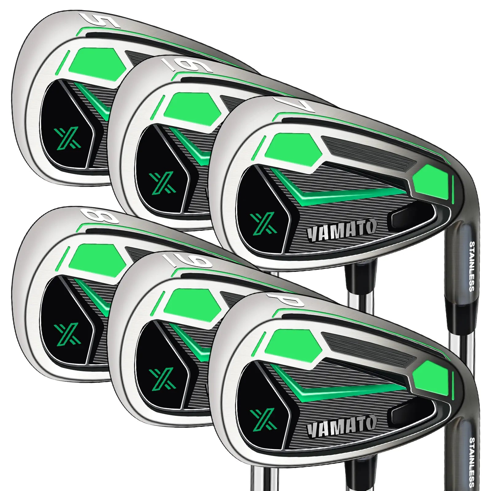 Yamato Golf Iron Set – 6 Piece Right Hand Irons (No.5–9 + P) – Stainle ...