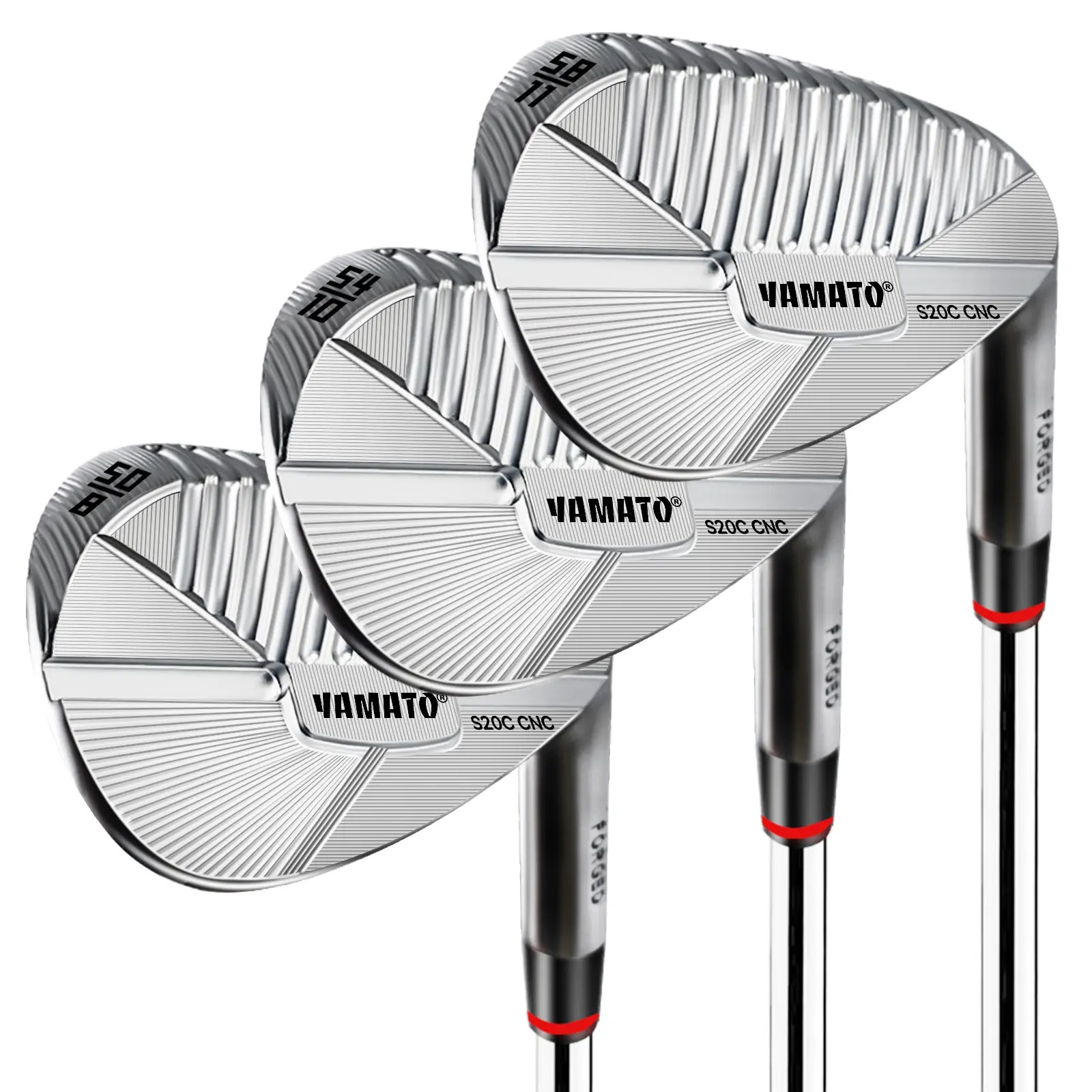 Yamato Forged Wedge Pro Set - S20C Carbon Steel | 20% More Spin